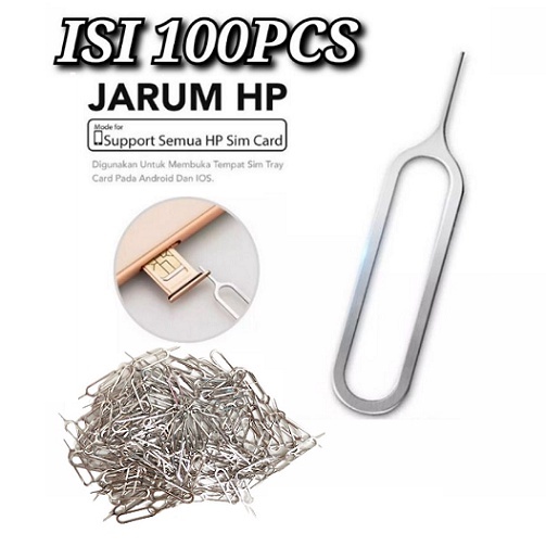 Jual Paket 100 Pcs Tusukan Sim Card Ejector / Pembuka sim card iphone ...