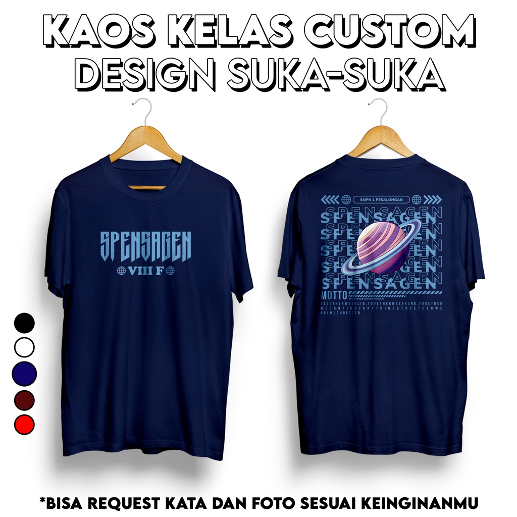 Jual Kaos Kelas Angkatan Alumni Sekolah SD SMP SMA SMK Bagus | Baju ...