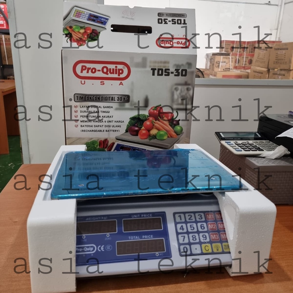 Jual Timbangan buah / Laundry / bumbu dapur 30 kg digital ProQuip | Shopee Indonesia
