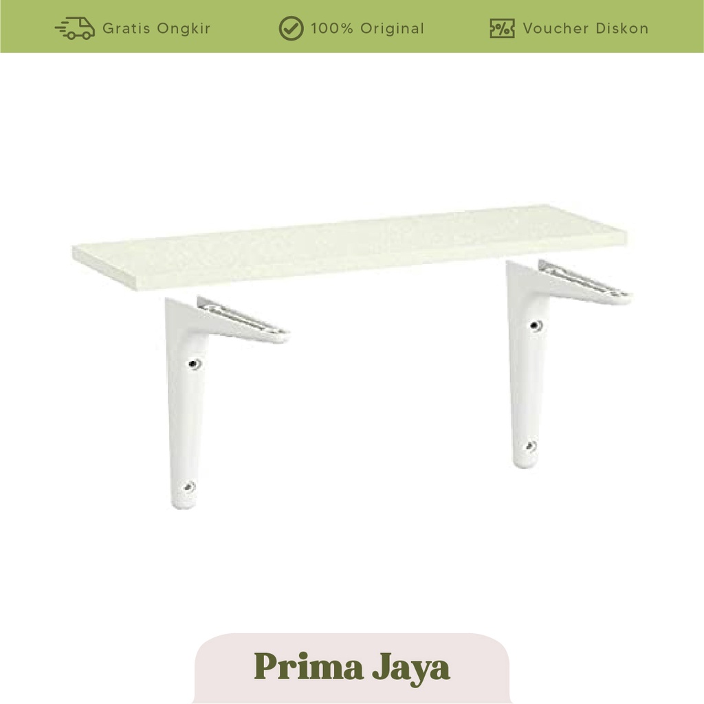 Jual PrimaJaya BURHULT RAK DINDING PUTIH BURHULT + 2 BRAKET SIBBHULT ...