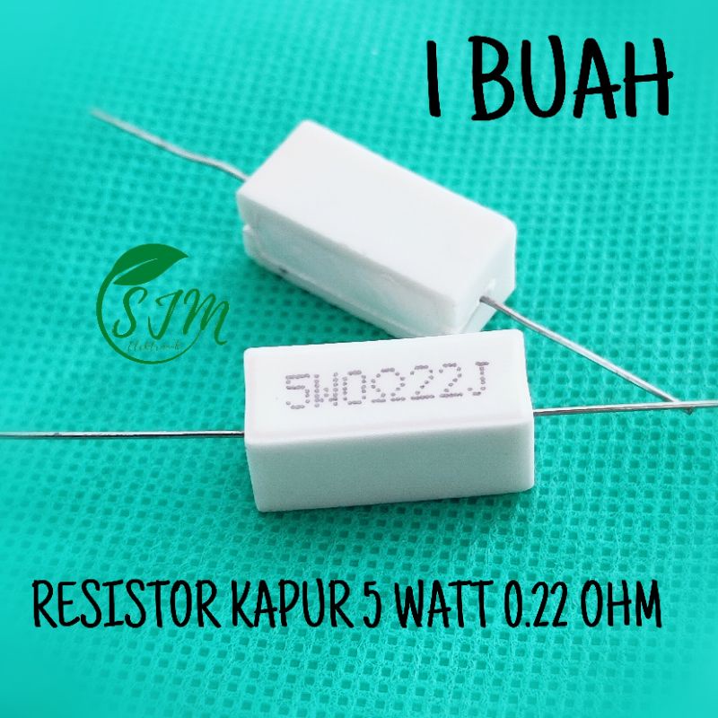 Jual RESISTOR KAPUR 5W 0.22 OHM 5watt 0,22ohm | Shopee Indonesia