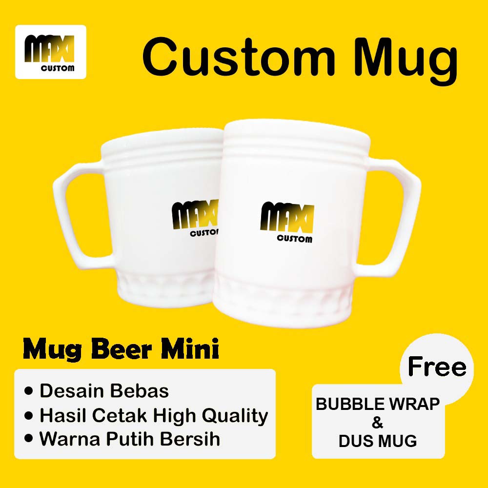 Jual MUG BEER MINI / MUG CUSTOM / GELAS CUSTOM / MUG MURAH MERIAH ...
