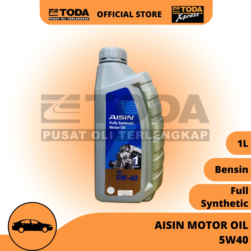 Jual Oli Aisin Full Synthetic Motor Oil 5W-40 API SN 1L Original Made ...