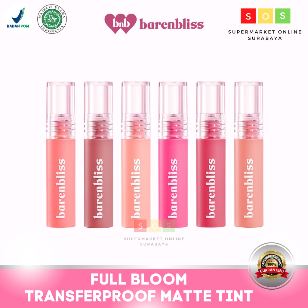 Jual BNB barenbliss Korean Bloomatte Full Bloom Transferproof Matte Tint | Shopee Indonesia