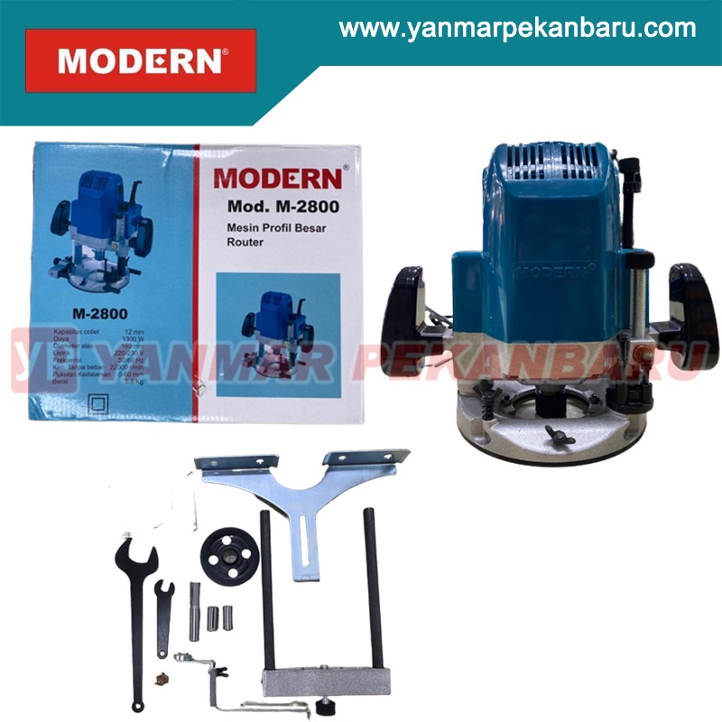 Jual Mesin Profil Kayu 12mm Router Wood Trimmer MODERN M 2800 | Shopee ...