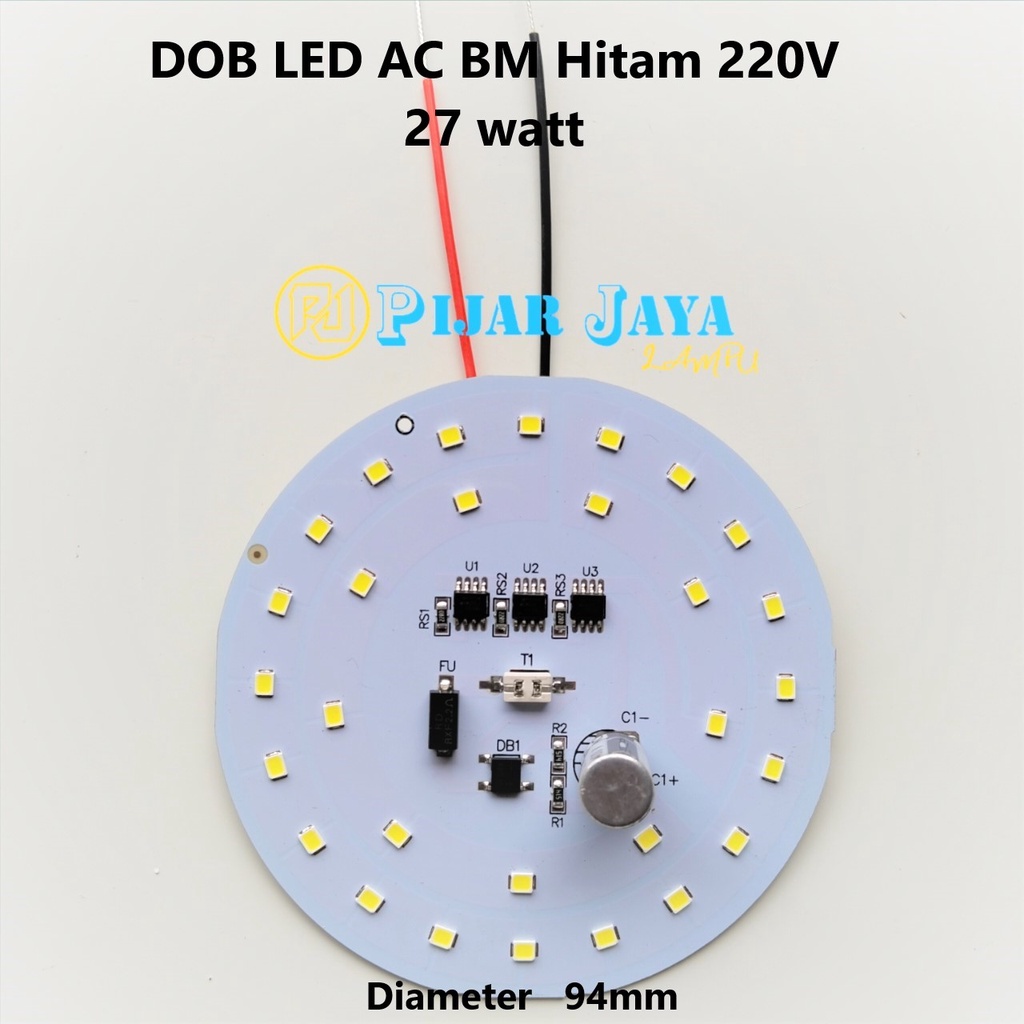 Jual PCB Lampu LED AC BM Hitam Watt Lengkap 3 5 7 9 12 15 18 20 27 30 ...