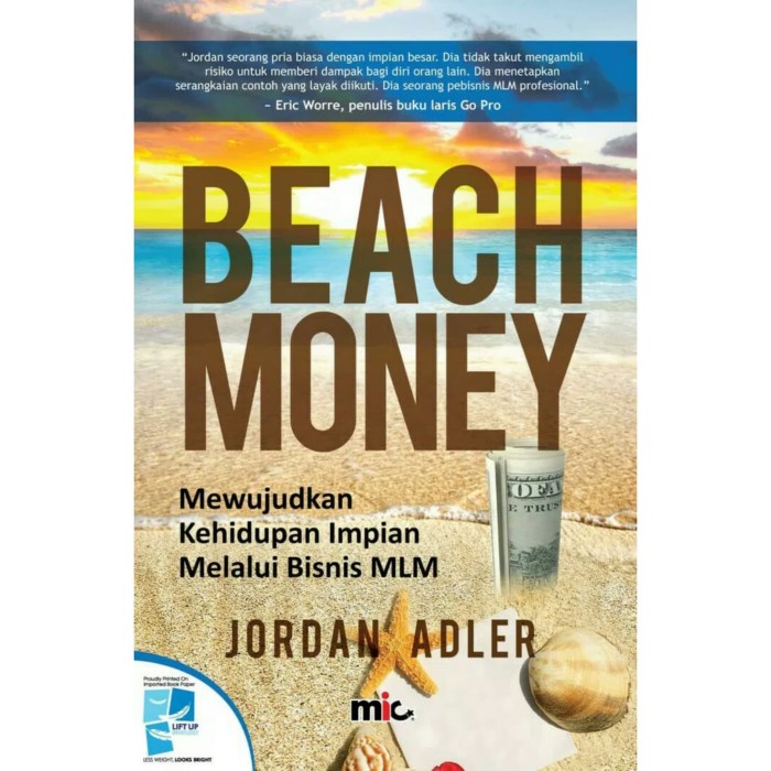 Jual Buku Beach Money Mewujudkan Impian Melalui Bisnis MLM Jordan Adler ...