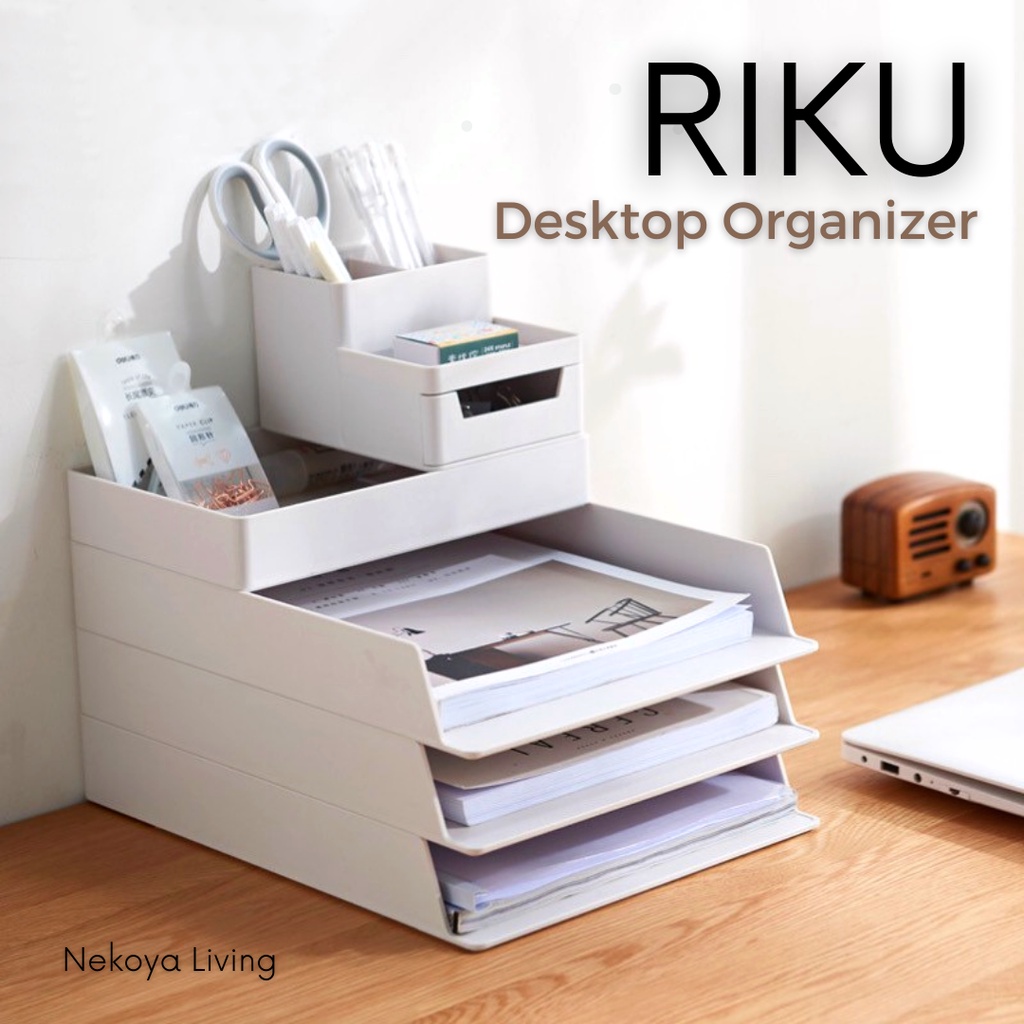 Jual Nekoya - RIKU Desktop Organizer Tempat Penyimpanan Desktop ...