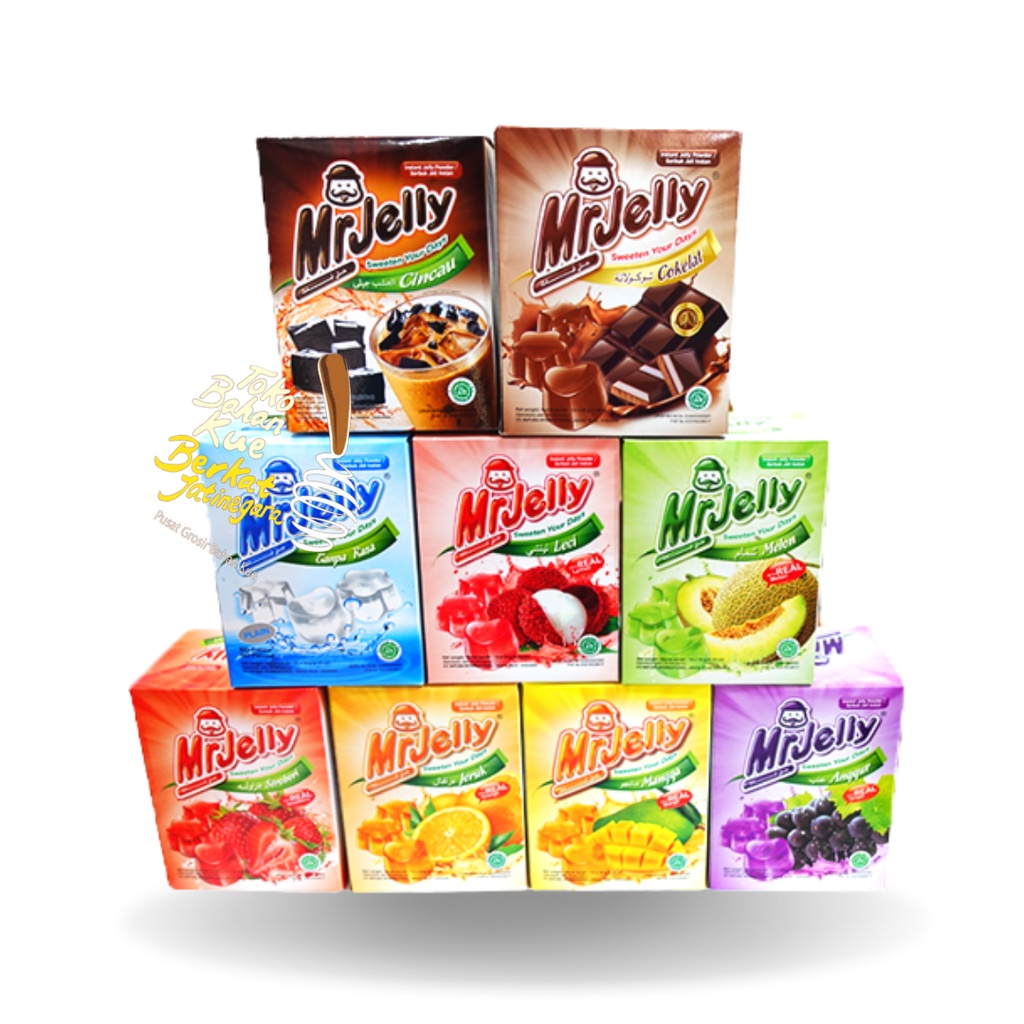Jual MR JELLY POWDER VARIAN RASA BUAH ( BOX ) / BUBUK JELLY MR JELLY ...
