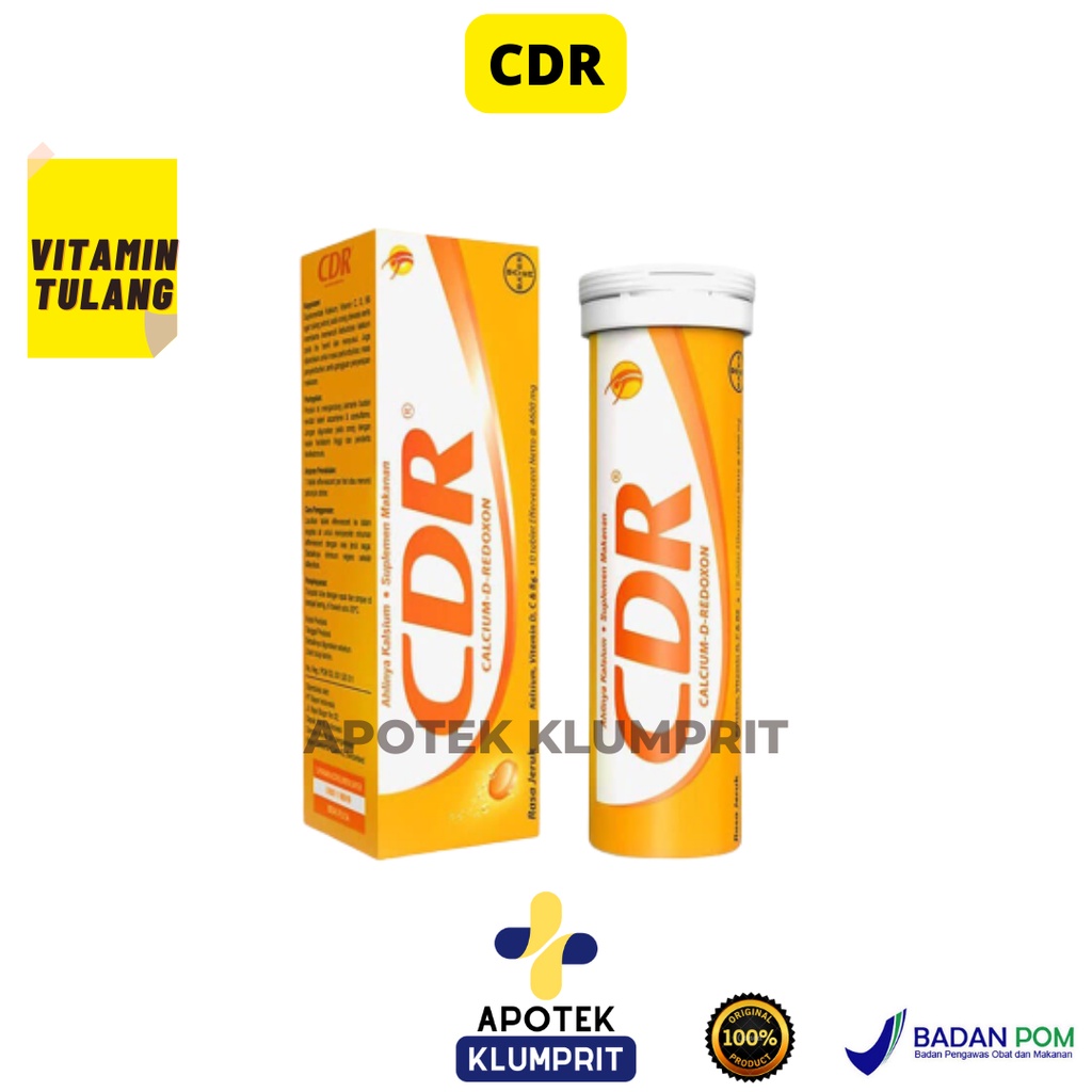 Jual CDR Effervescent / Multivitamin / Vitamin C / Vitamin daya tahan ...