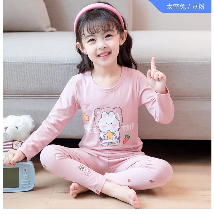 Jual Setelan anak perempuan / piyama anak bergambar / piyama panjang ... Jual Setelan anak perempuan / piyama anak bergambar / piyama panjang ...