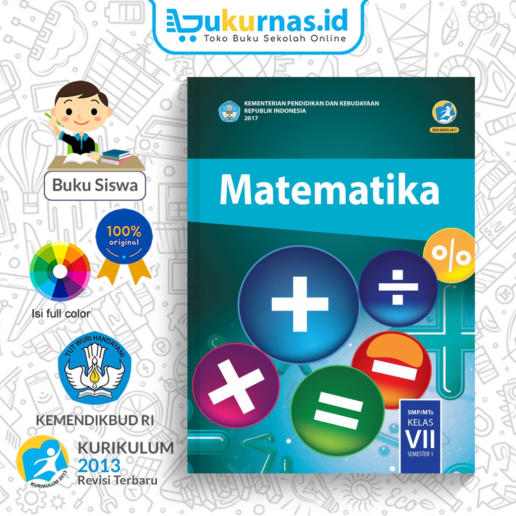 Jual Buku Matematika SMP/MTs Kelas 7 Semester 1 K13 Revisi Terbaru ...