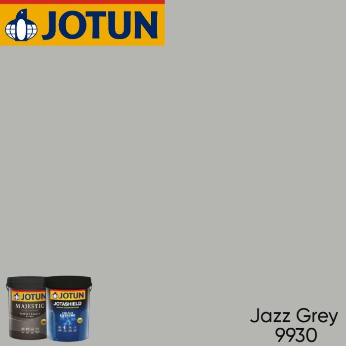 Jual CAT TEMBOK INTERIOR DAN EKSTERIOR JOTUN - JAZZ GREY/9930 (PAIL) | Shopee Indonesia