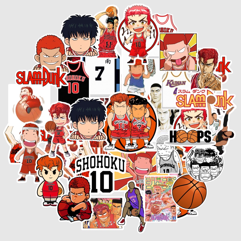 Jual Sticker Tempel "Sticker Pack Slam Dunk 40pcs" | Shopee Indonesia