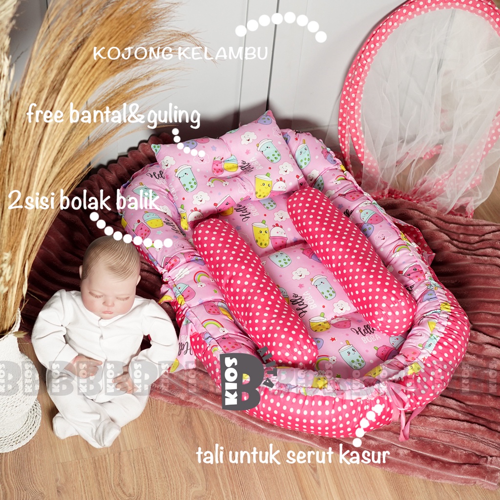 Jual PAKET KASUR BAYI BABY NEST PREMIUM DENGAN KELAMBU + FREE BANTAL ...