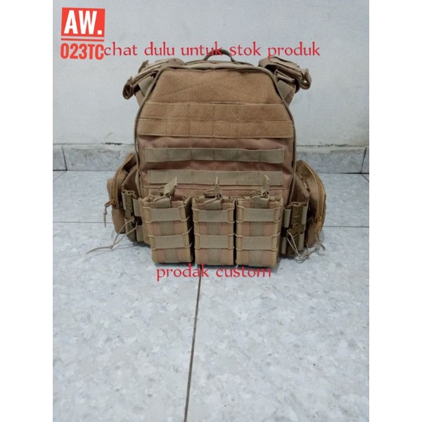 Jual Body vest black mamba / body vest gurun tactical/ rompi militer ...