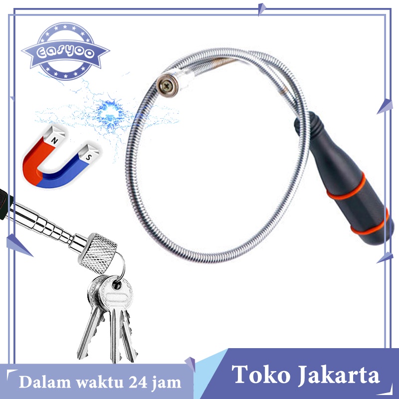 Jual 59cm Bendable Magnetic Bar Obeng Magnet 20inch Stick Magnet ...