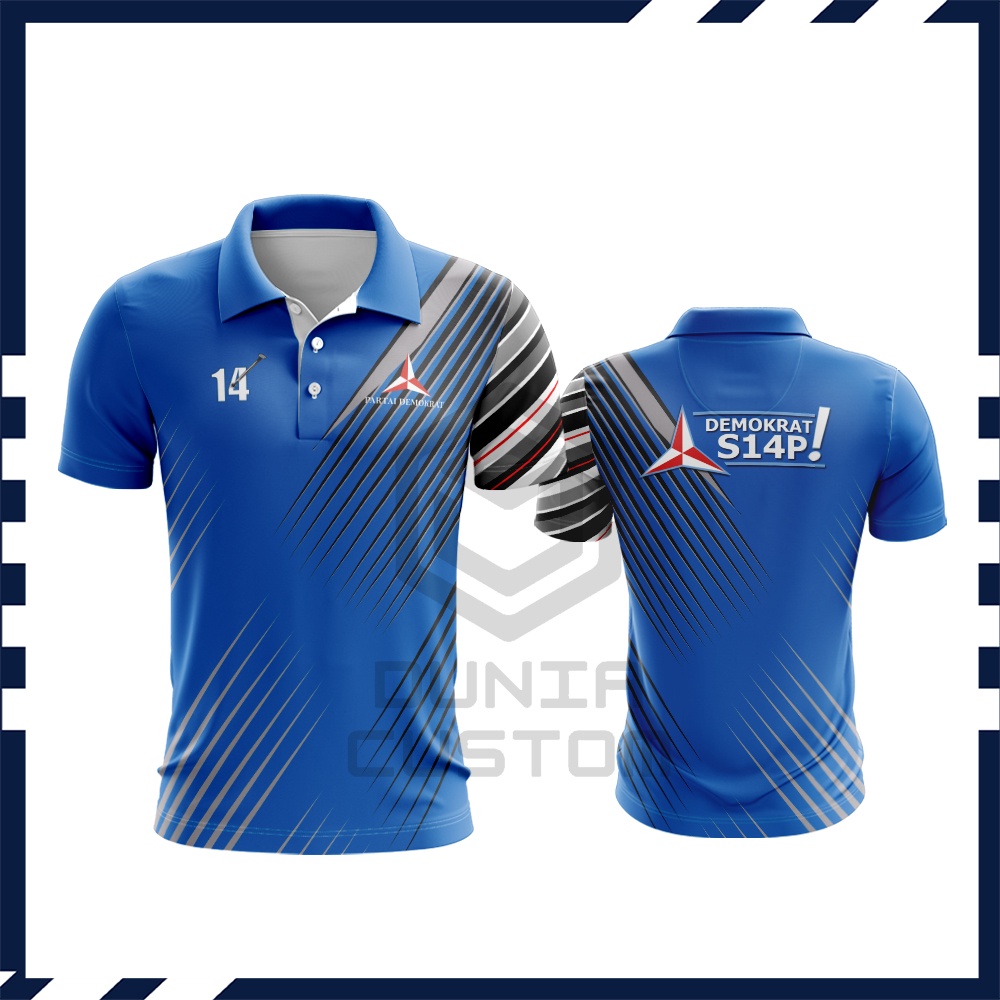 Jual Kaos Baju PARTAI DEMOKRAT PEMILU 2024 Fullprint | Shopee Indonesia