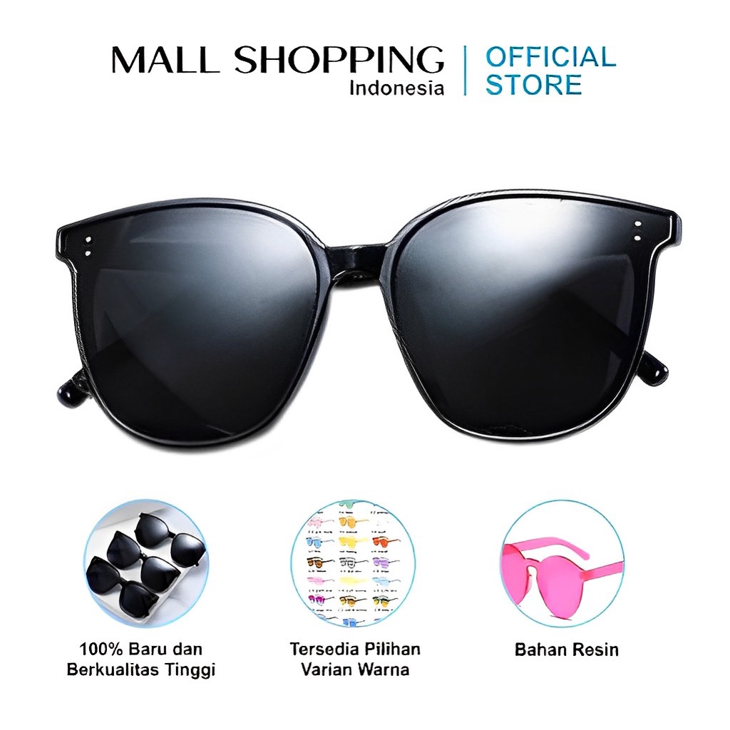 Jual (COD) Kacamata Fashion Frameless Kacamata Hitam Wanita Pria Sunglasses Anti sinar matahari ...