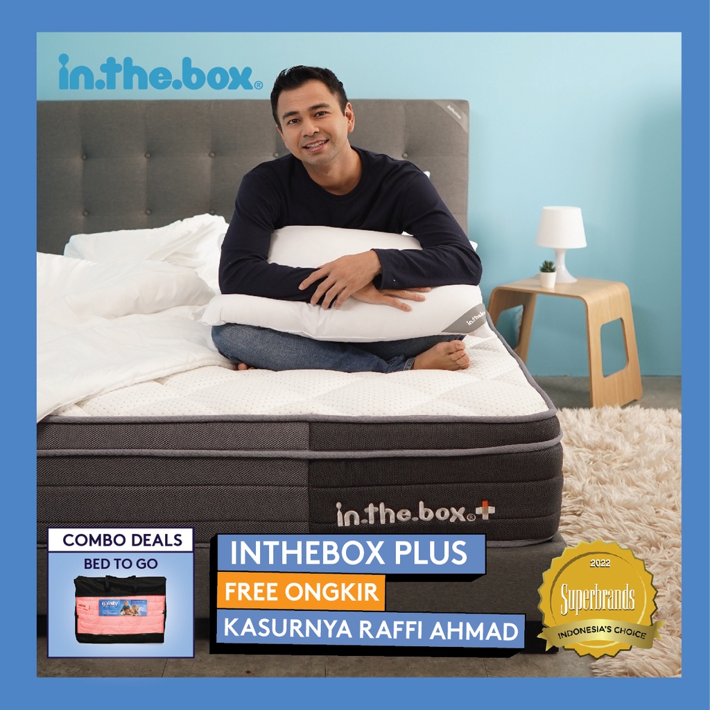 Jual [PROMO] Kasur INTHEBOX PLUS (Plush Top) | GRATIS Kasur Bed To Go + Bantal | Ukuran Kasur ...