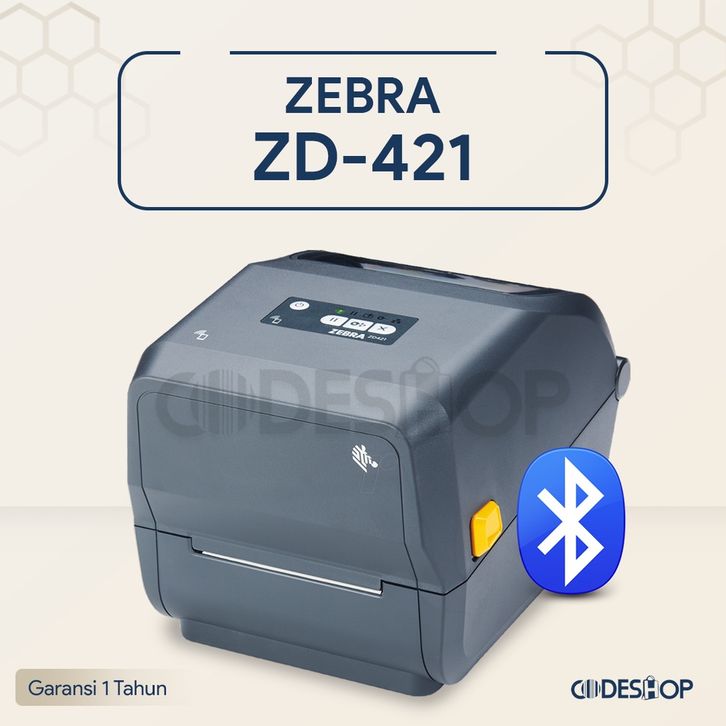 Jual Printer Barcode Zebra ZD421 300 DPI Print Stiker Label A6 ...