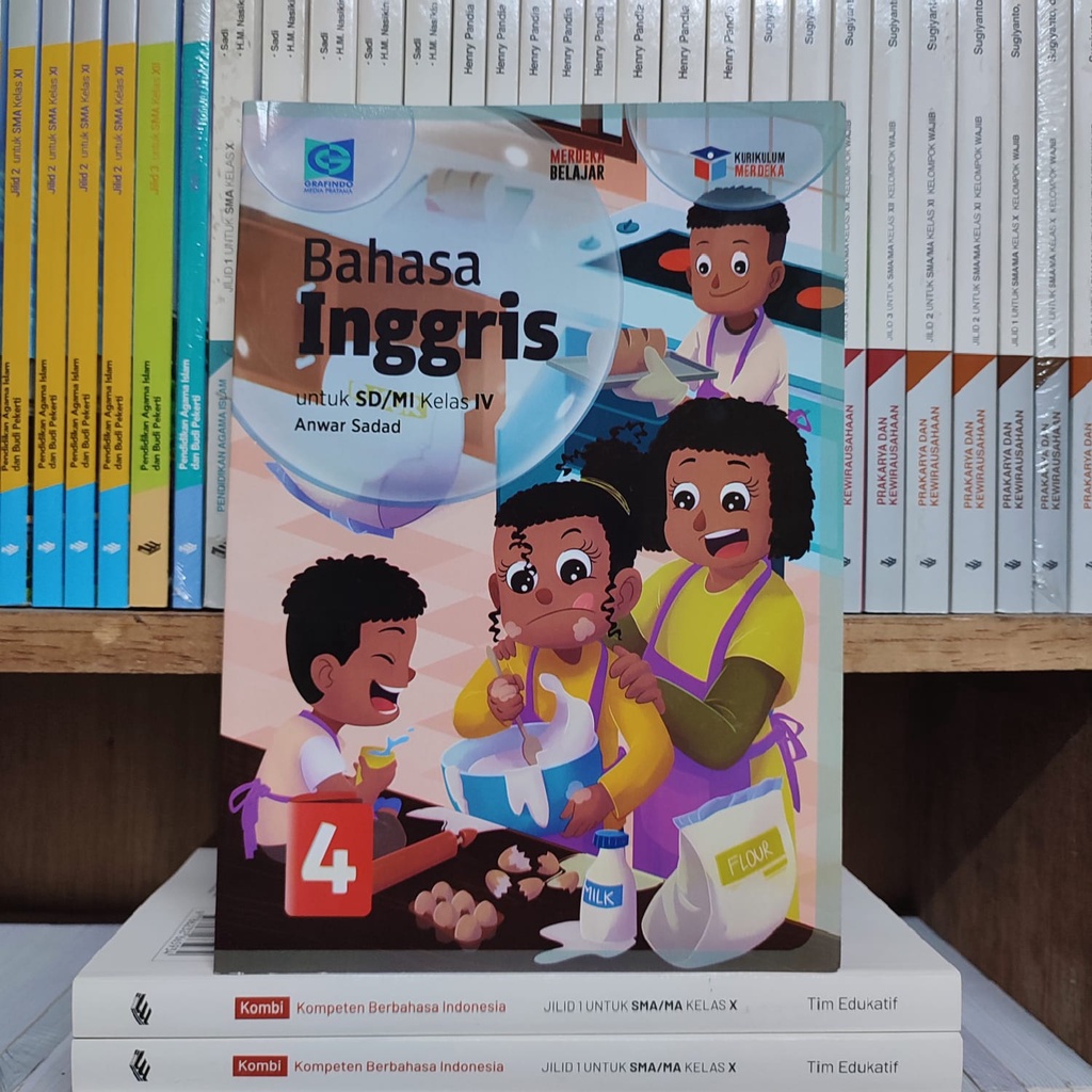 Jual Buku Bahasa Inggris Kelas 4 SD Grafindo Kurikulum Merdeka | Shopee Indonesia