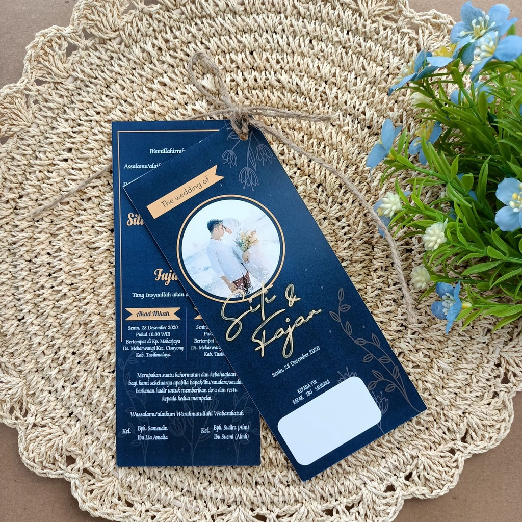 Jual Cetak Undangan Murah Undangan Hang Tag undangan Pernikahan ...