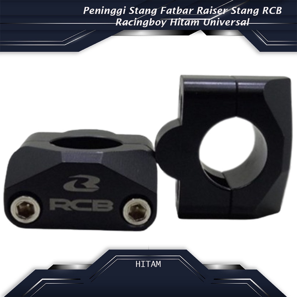 Jual Peninggi Stang Fatbar Raiser Stang RCB Racingboy Hitam Universal ...