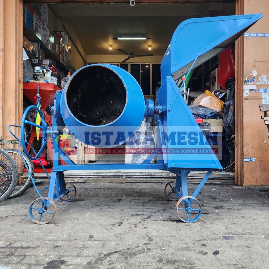 Jual MESIN MOLEN MIXER PENGADUK SEMEN COR BETON CAP KUDA 300L + MESIN | Shopee Indonesia