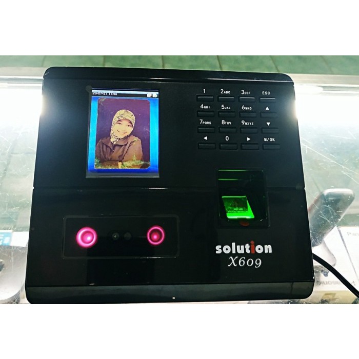 Jual Mesin Absen Absensi Finger Print Sidik Jari WAJAH SOLUTION X-609 ...