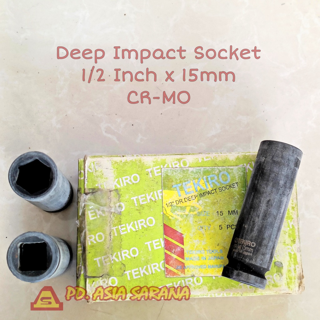 Jual Deep Impact Socket 1/2" x [8-32mm] TEKIRO 6 PT Mata Panjang Inch ...