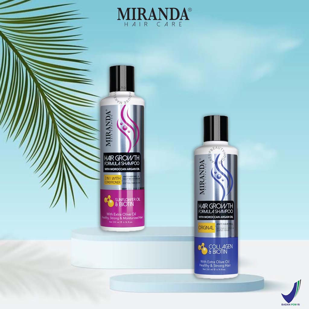 Jual MIRANDA Hair Growth Biotin Shampoo (Perawatan Rambut Rontok ...