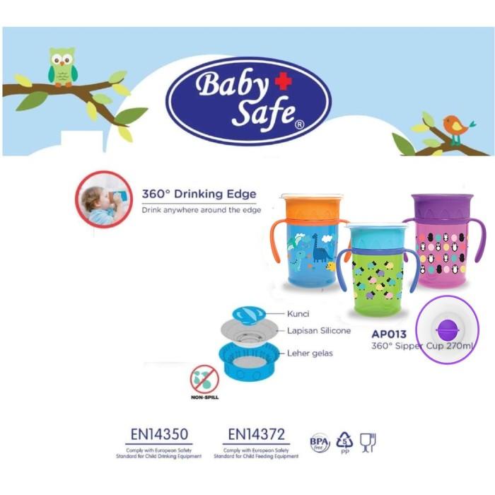 Jual Baby Safe Ap013 360 Sipper Cup With Handle Gelas Minum Bayi Anak ...
