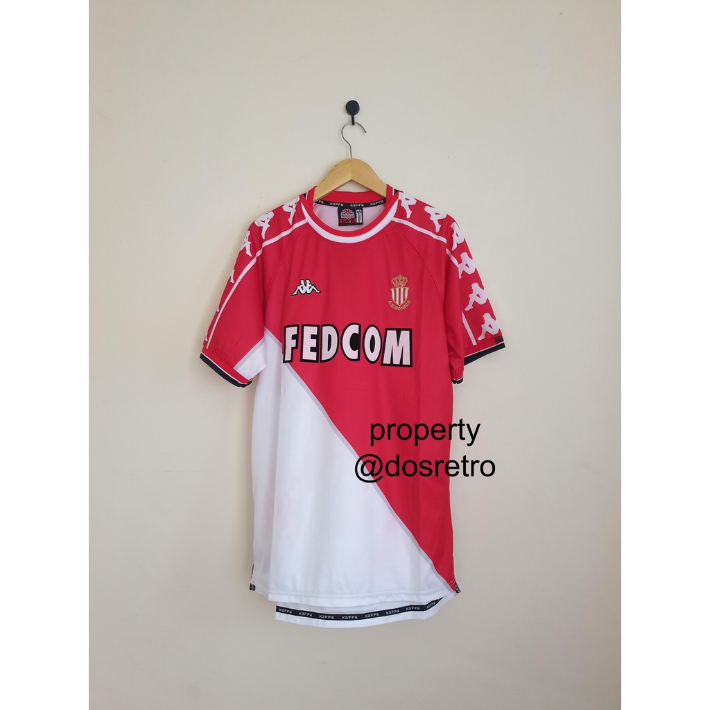Jual Jersey Retro Rare AS Monaco Home 1999 2000 TREZEGUET 9 Langka ...