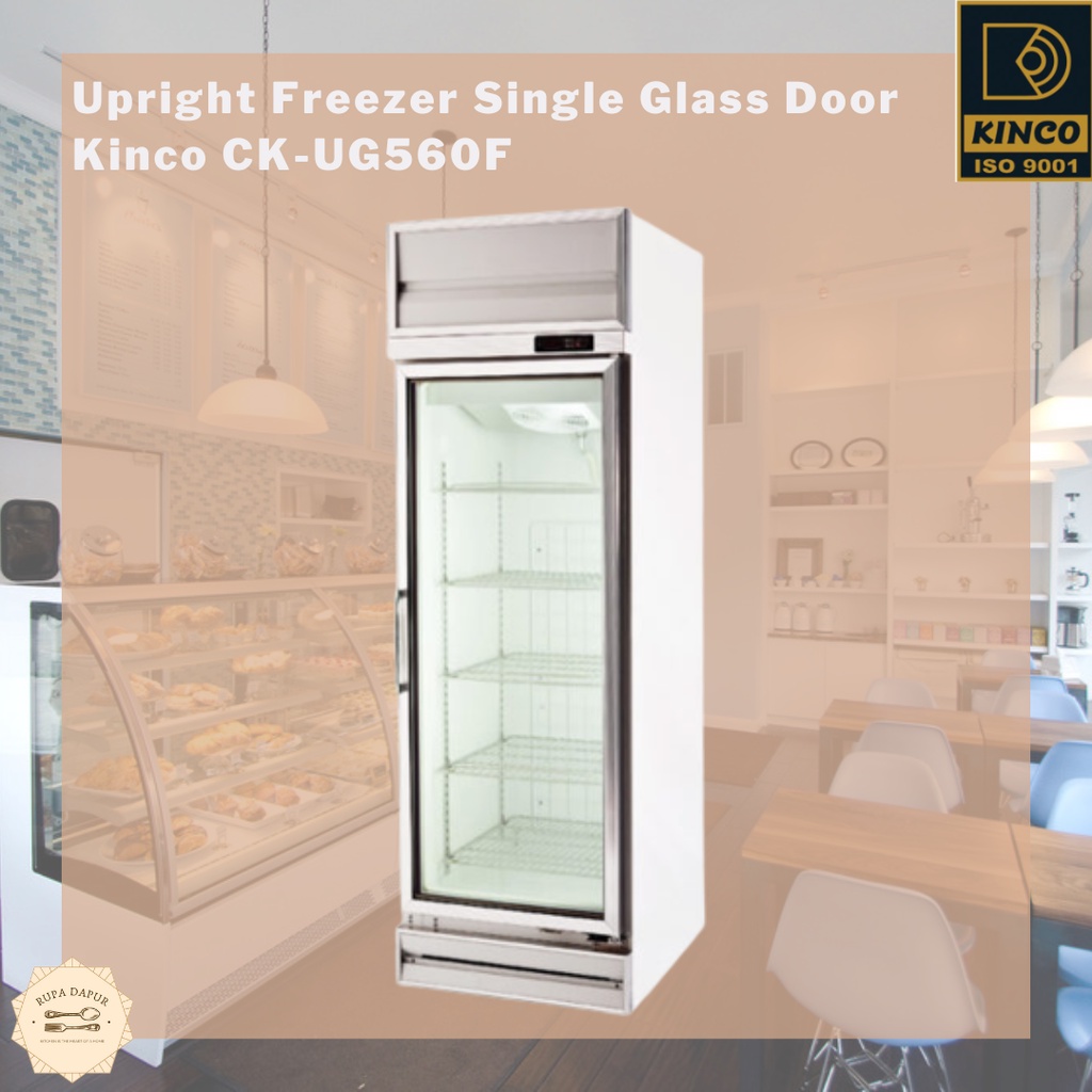 Jual Kinco Upright Freezer Single Glass Door Model CK-UG560F | Shopee ...