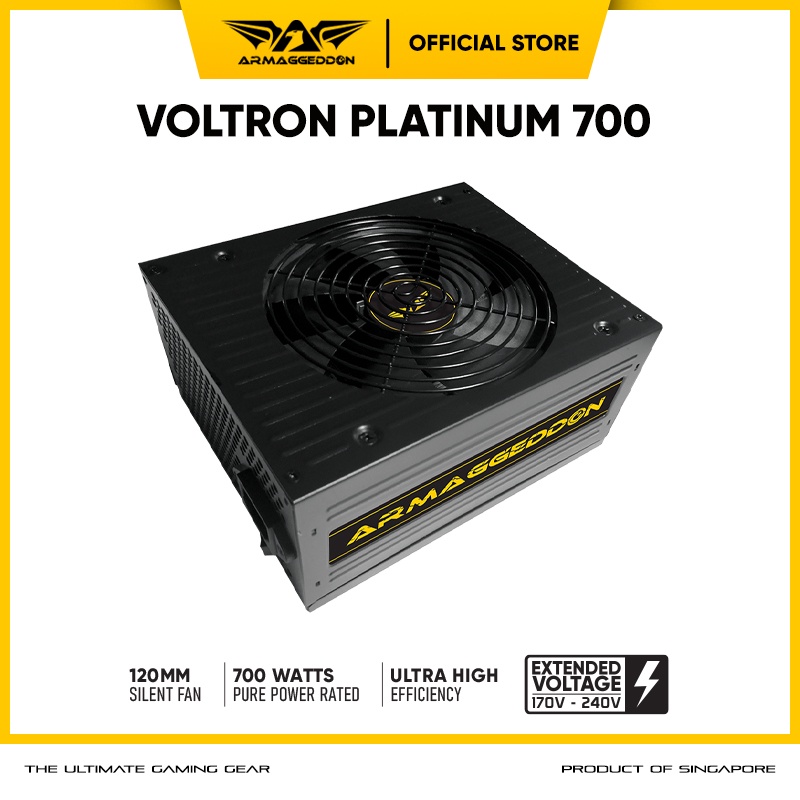 Jual Armaggeddon Power Supply Voltron Platinum 700 Watt PSU with 120mm Silent Fan [ Garansi ...