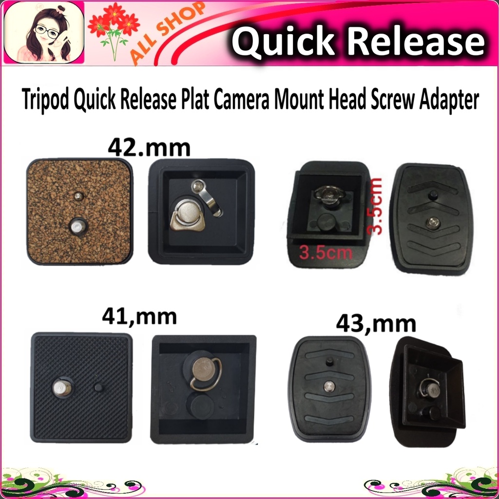 Jual Tripod Quick Release Plate / Kepala Tripod Universal | Shopee ...