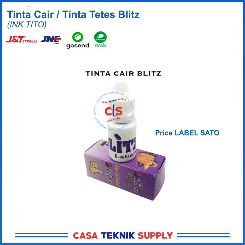 Jual Tinta Cair / Tinta Tetes Blitz - INK TITO - Isi Tinta Price LABEL ...