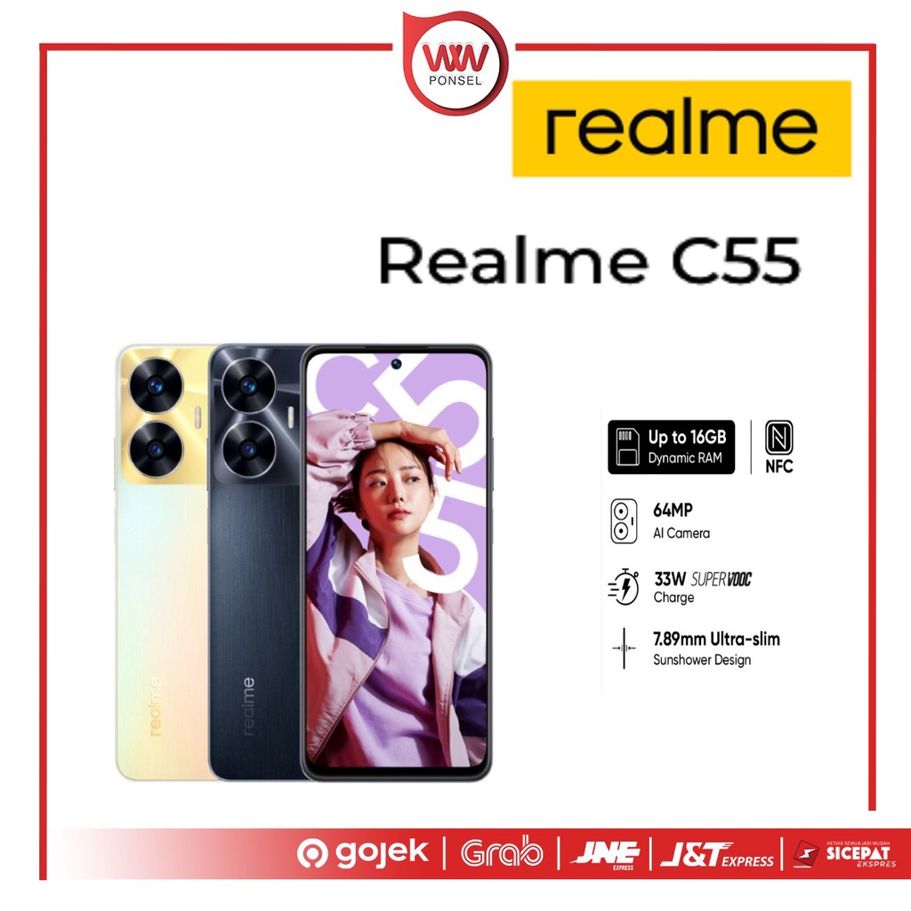 Jual Hp Realme C55 NFC Ram 6GB Internal 128GB Garansi Resmi | Shopee Indonesia