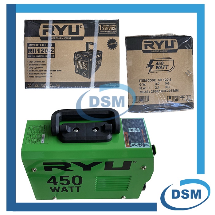 Jual RYU RII 120-2 MESIN TRAVO LAS LISTRIK INVERTER IGBT 120 450 WATT | Shopee Indonesia