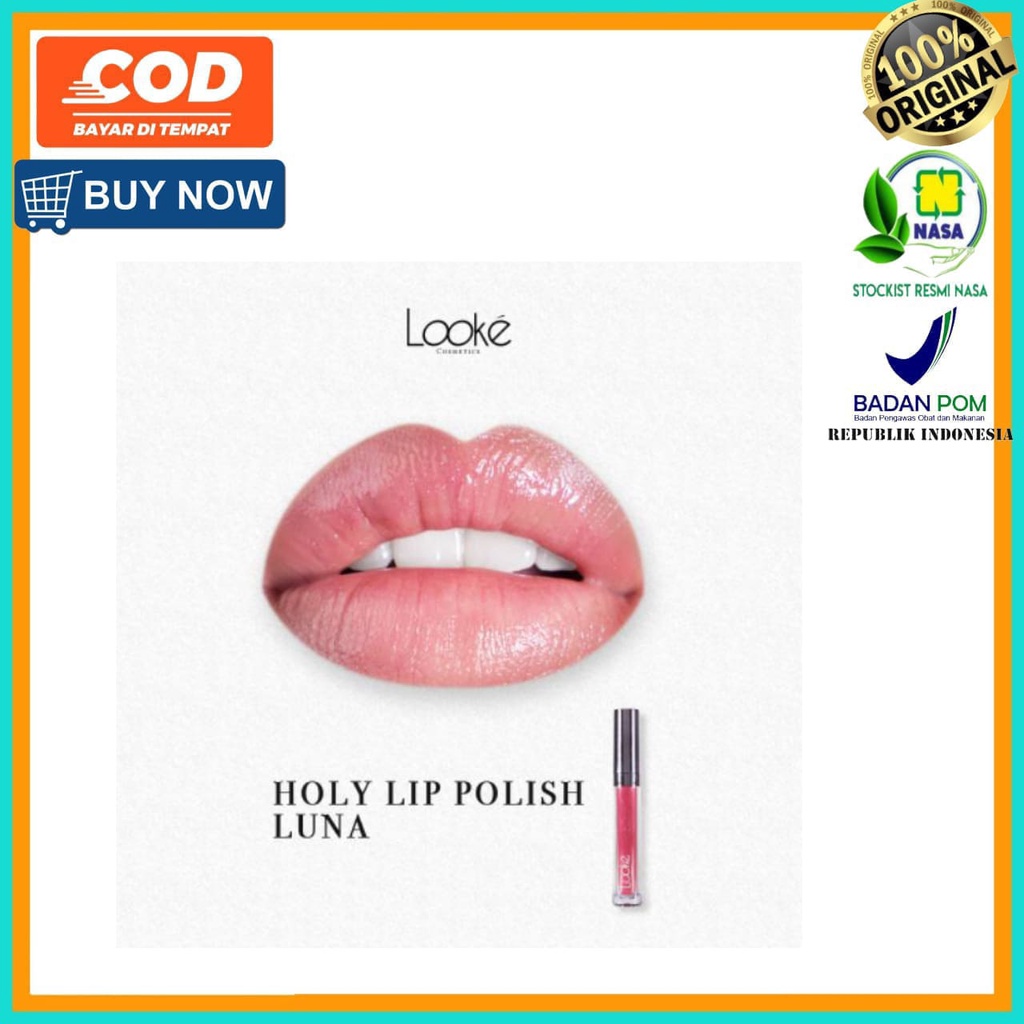 Jual LIPSTIK,LUNA 4ML,LOOKE ORIGINAL,NASA PUSAT,.,Looke holy lip cream ...