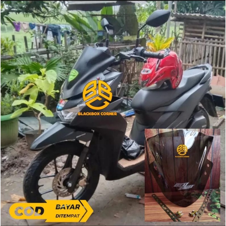 Jual Visor Beat Street New 2020 - 2022 Hitam Doff | Shopee Indonesia