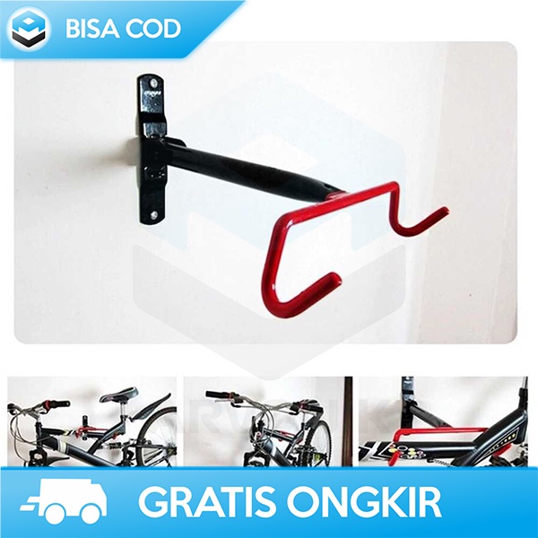 Jual GANTUNGAN SEPEDA DINDING HOOK HANGER BIKE UNIVERSAL BAHAN BESI ...