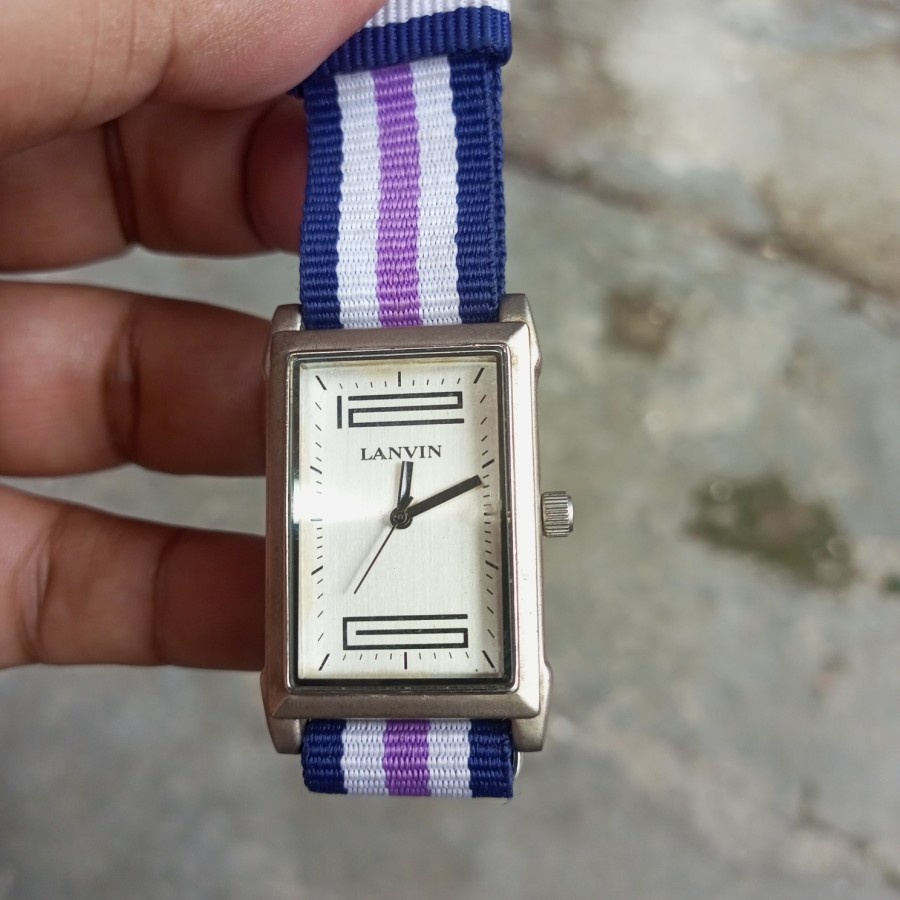 Jual Lanvin Watch. model Unik Rectangle. Mulus. | Shopee Indonesia