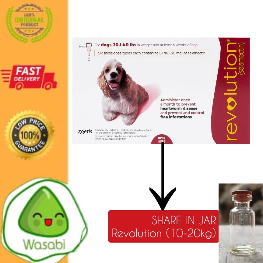 Jual REPACK OBAT KUTU ANJING REVOLUTION DOG RED MEDIUM SEDANG 10-20KG ...