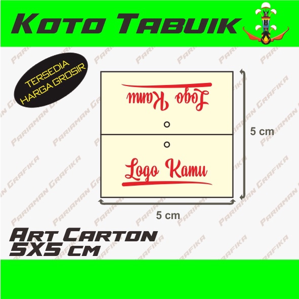 Jual Hang Tag Lipat 5x5 cm | Shopee Indonesia