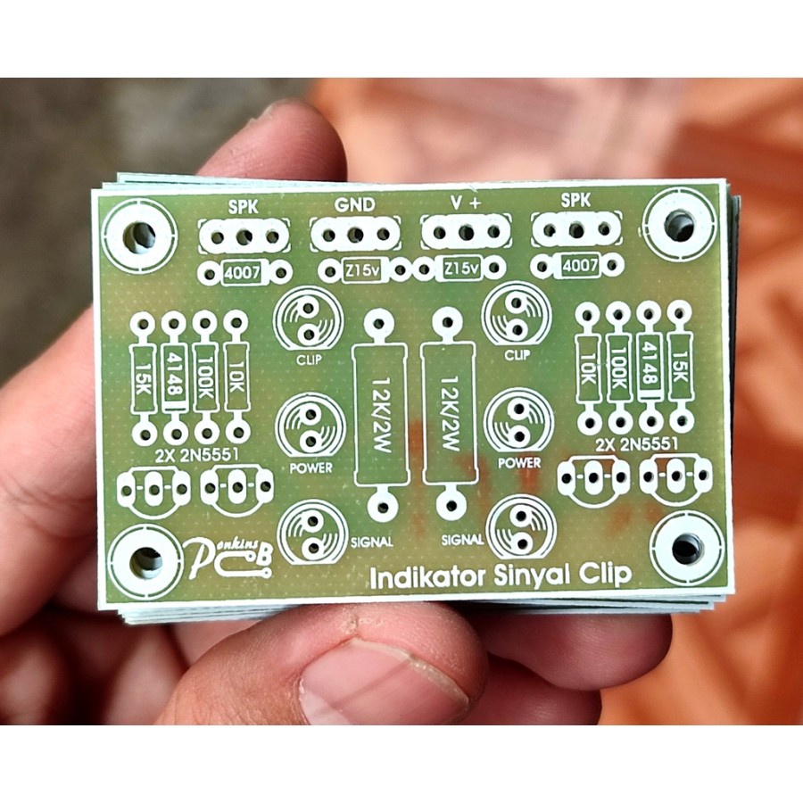 Jual PCB Signal Clip Stereo / Sinyal klip Bahan Fiber FR4 Fiberglass ...
