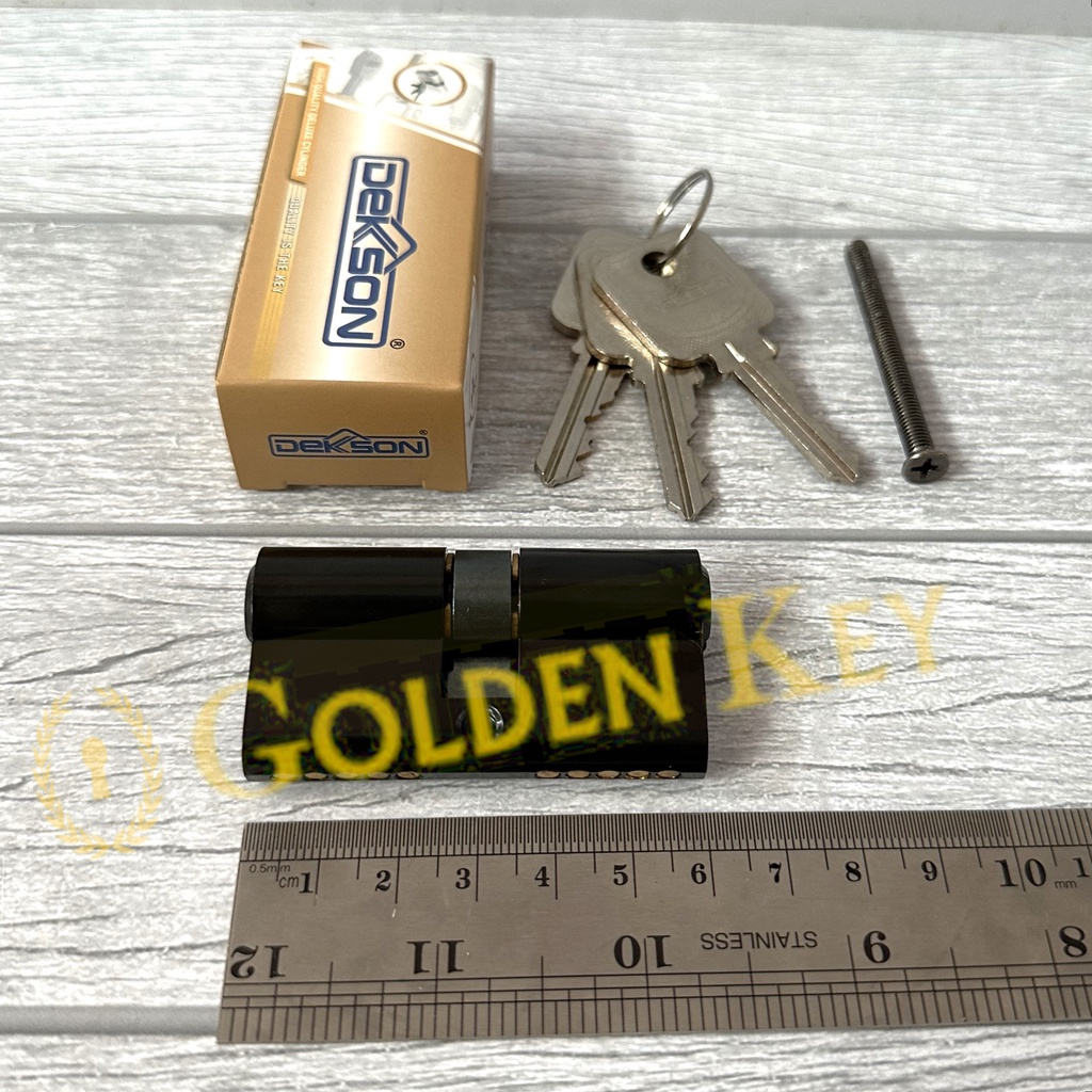 Jual Kunci Silinder Pintu Kayu 60MM Cylinder Dekson Dekkson CYL DC DL 60 MM 6cm 6 CM Matt Black ...