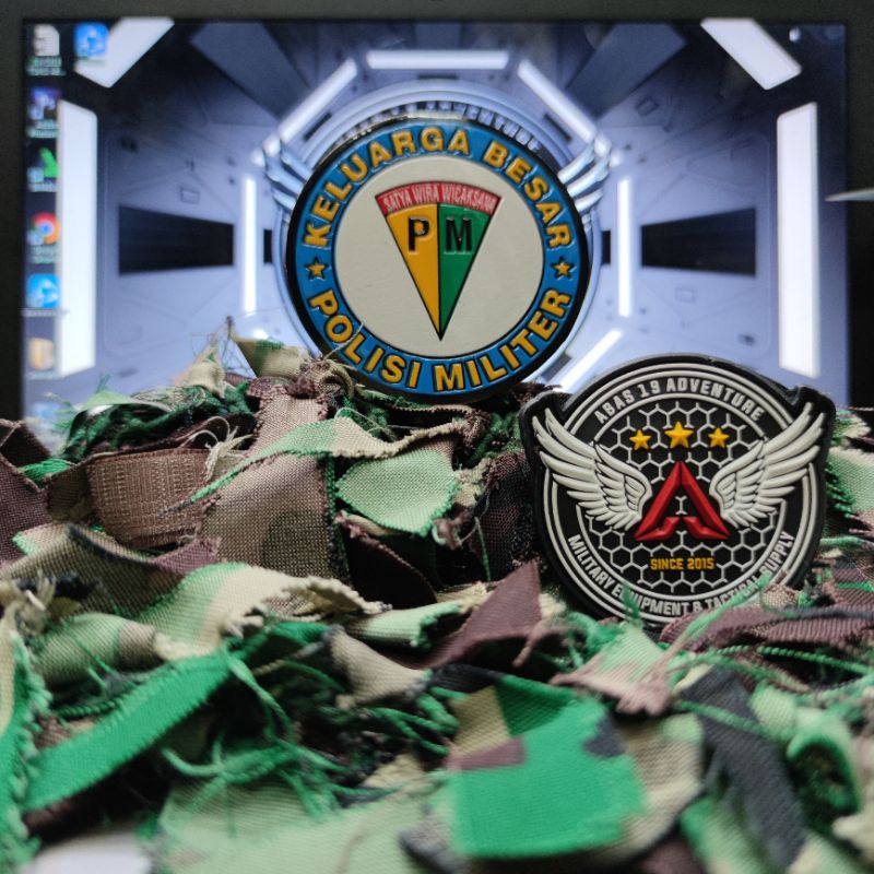 Jual Sticker EMBOSS KELUARGA BESAR POLISI MILITER | Shopee Indonesia