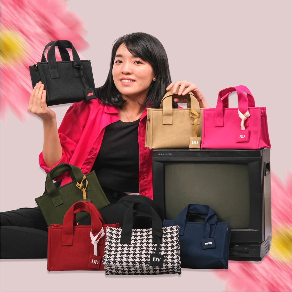 Jual Mi-rae Korean Canvas Bag FREE CUSTOM INISIAL/GAMBAR/LOGO ...